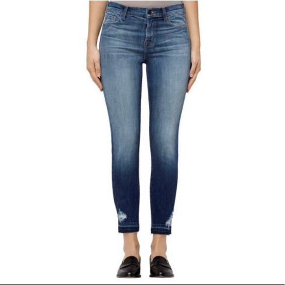 J Brand | Jeans | J Brand Ruby High Rise Crop Jasper Destruct Jean ...